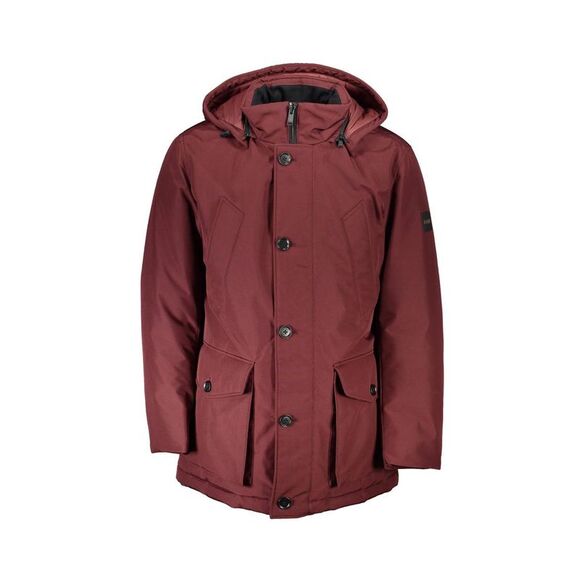 Hugo Boss | Other | Hugo Boss Parka Coat Hooded Burgundy Men Pink ...